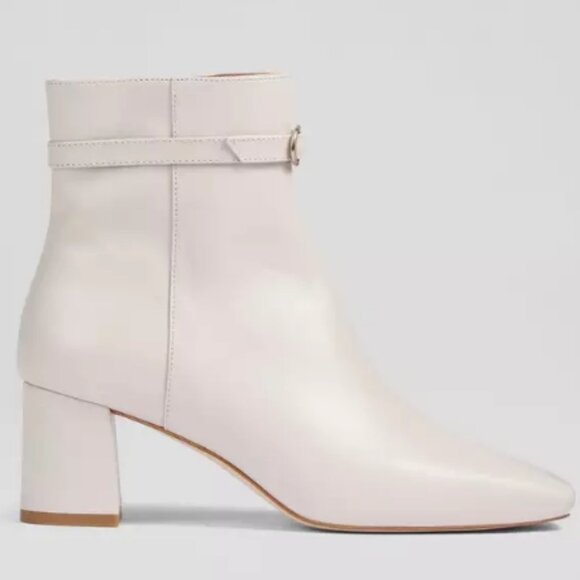 LK Bennett | Shoes | Natalia Cream Leather Ankle Boots Size 7 Us | Poshmark